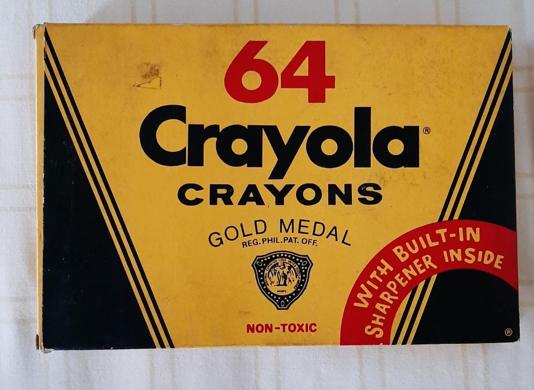 Crayola Crayons -box of 64 with built-in sharpener, Hobbies & Toys ...