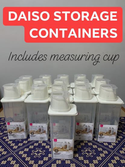Daiso Storage Container, Furniture & Home Living, Kitchenware ...