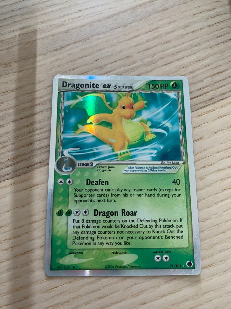 Dragonite Ex (delta species), Hobbies & Toys, Toys & Games on Carousell