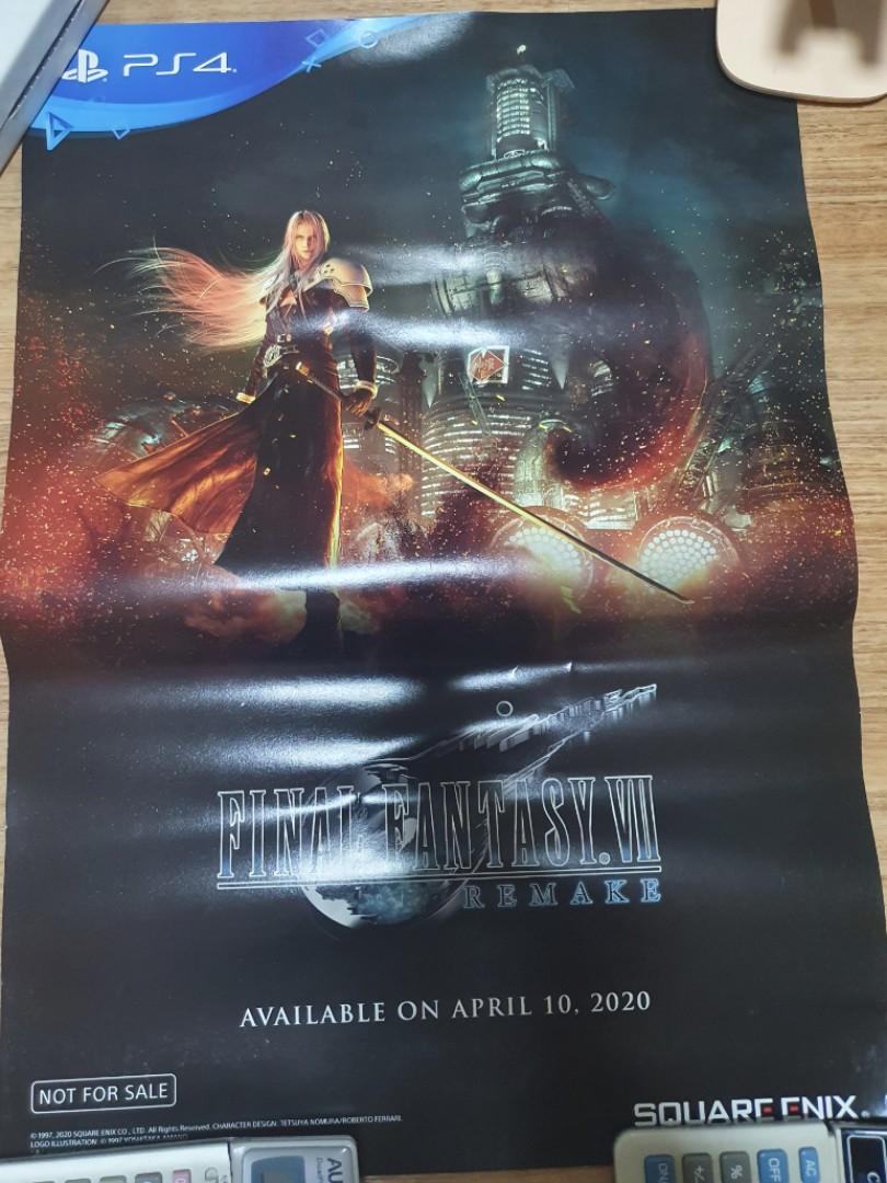 FF7 remake-game poster., Video Gaming, Video Game Consoles, Others on ...