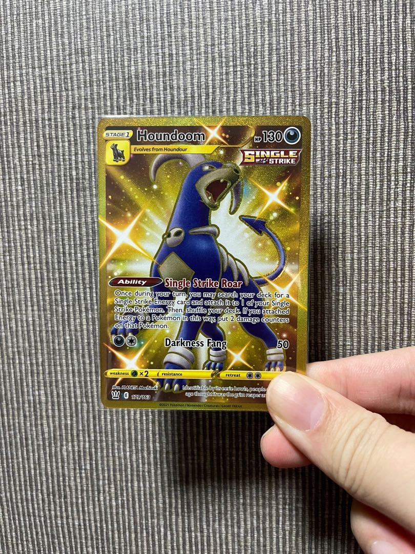 Gold Houndoom Card - Printable Cards