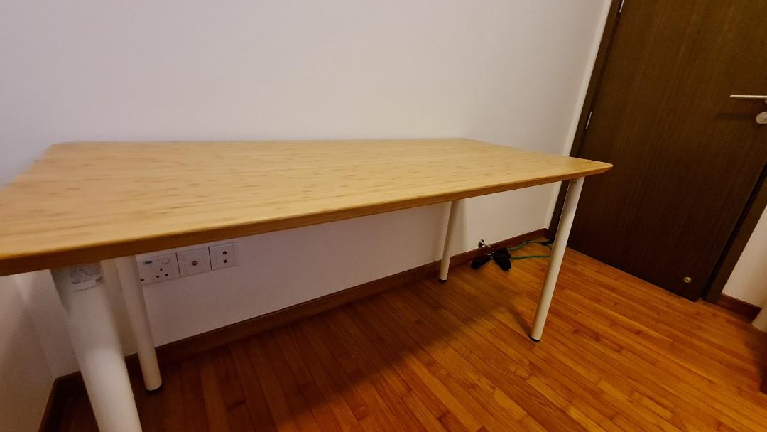 Ikea hilver study table, Furniture & Home Living, Furniture, Tables ...