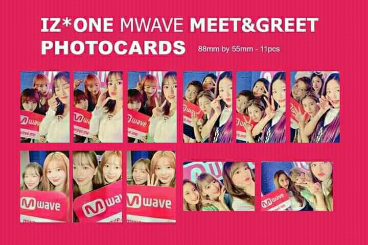 IZ*ONE MWAVE RARE PHOTOCARDS, Hobbies & Toys, Memorabilia ...