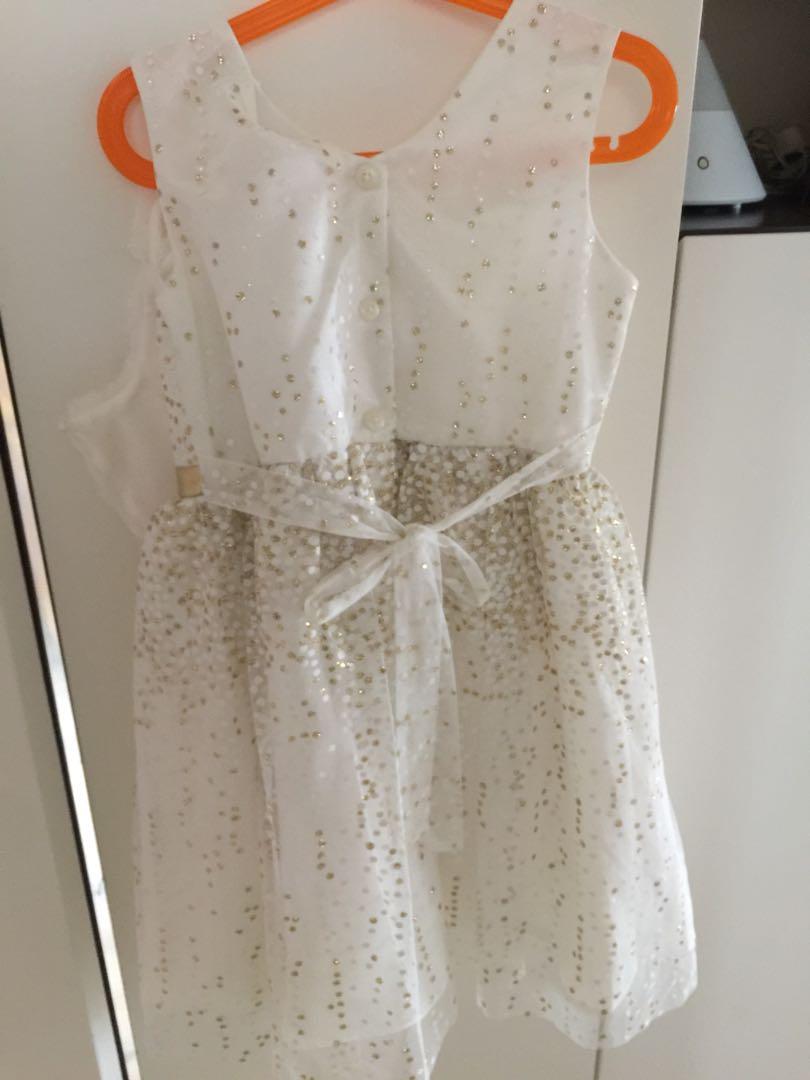 Jona Michelle white dress, 兒童＆孕婦用品, 嬰兒及小童流行時尚 - Carousell