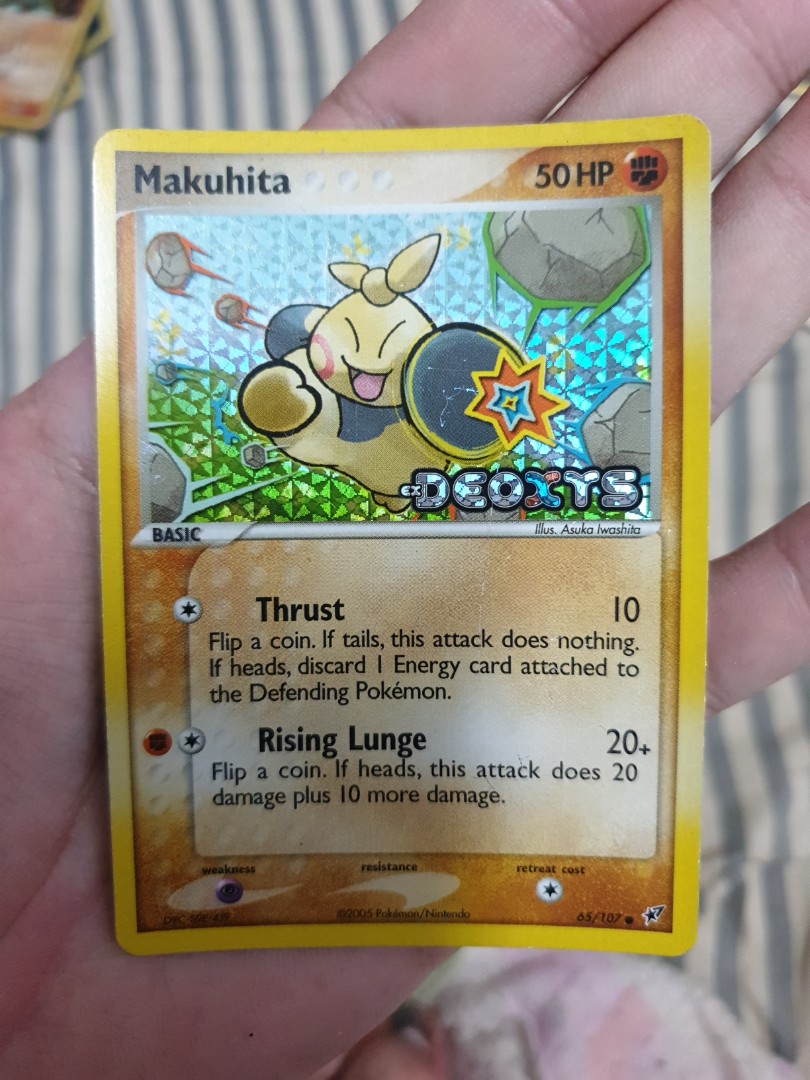 Makuhita 65/107 holo, Hobbies & Toys, Toys & Games on Carousell