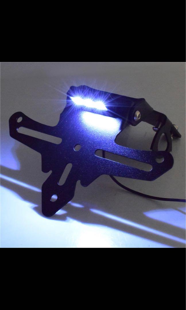 Universal Motorbike Tail Tidy with LED Light, Motorcycles, Motorcycle ...