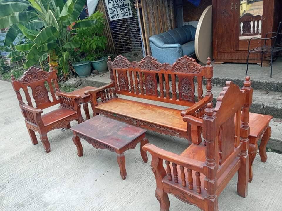 Narra sala set, Furniture & Home Living, Furniture, Chairs on Carousell
