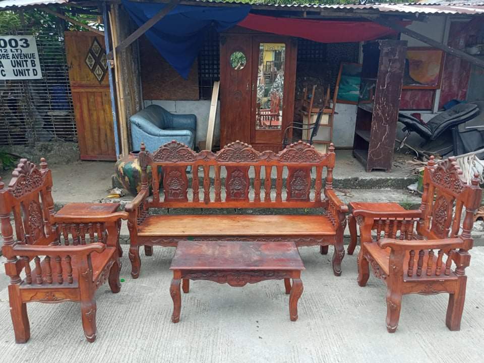 Narra sala set, Furniture & Home Living, Furniture, Chairs on Carousell