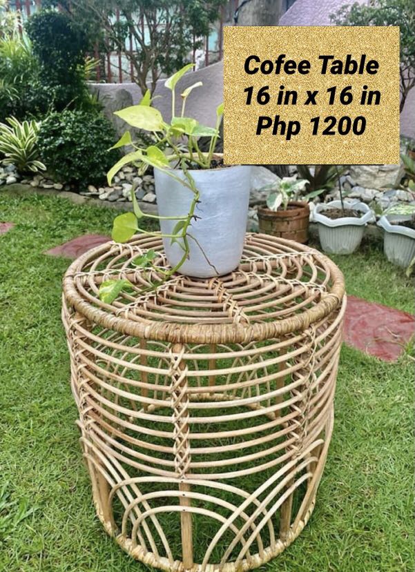 Native Rattan Coffee Table, Furniture & Home Living, Furniture, Tables ...