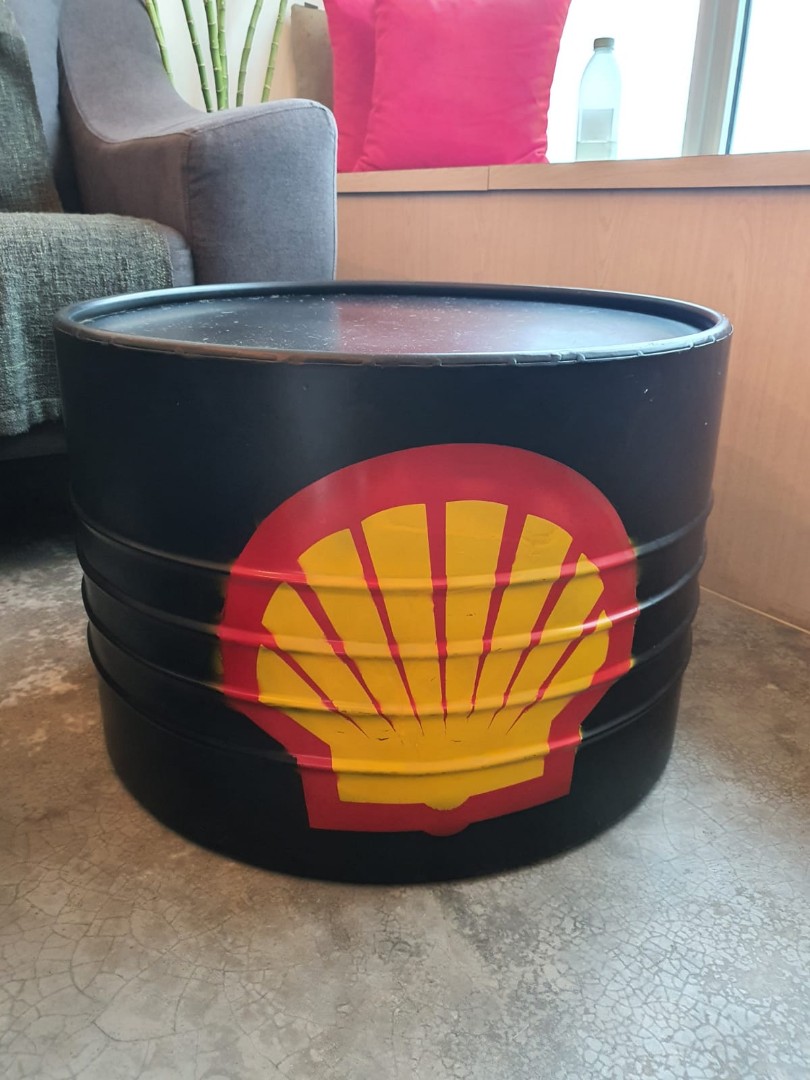 Oil barrel coffee table, Furniture & Home Living, Furniture, Tables ...