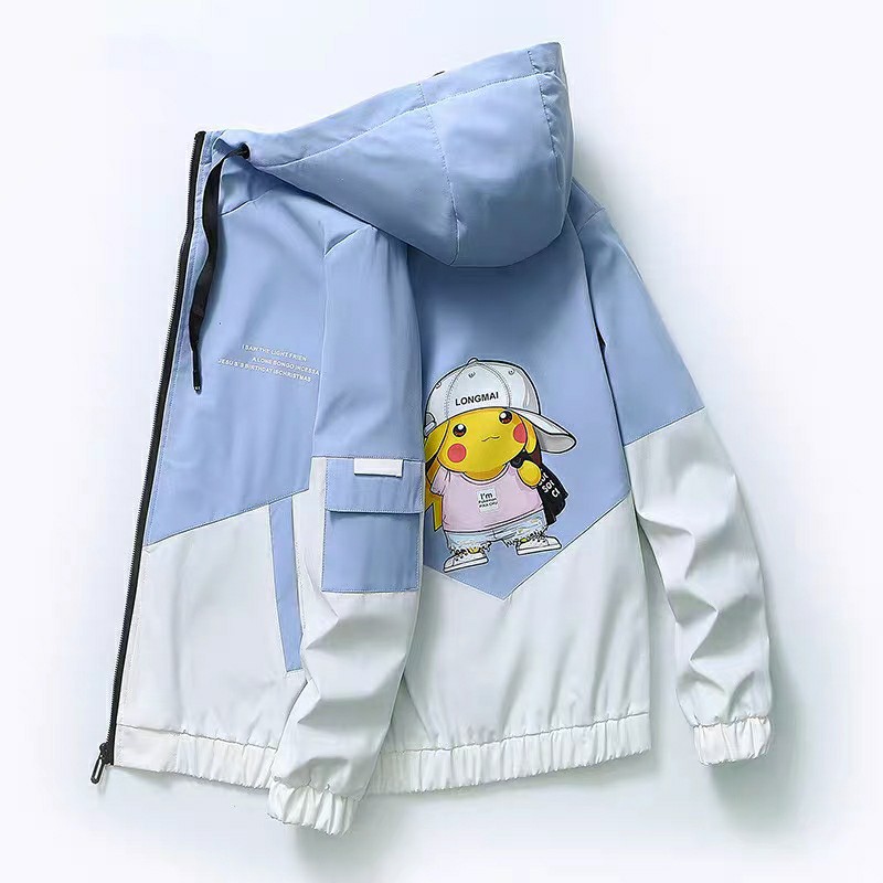 Pikachu Blue Jacket, Men's Fashion, Coats, Jackets and Outerwear on ...