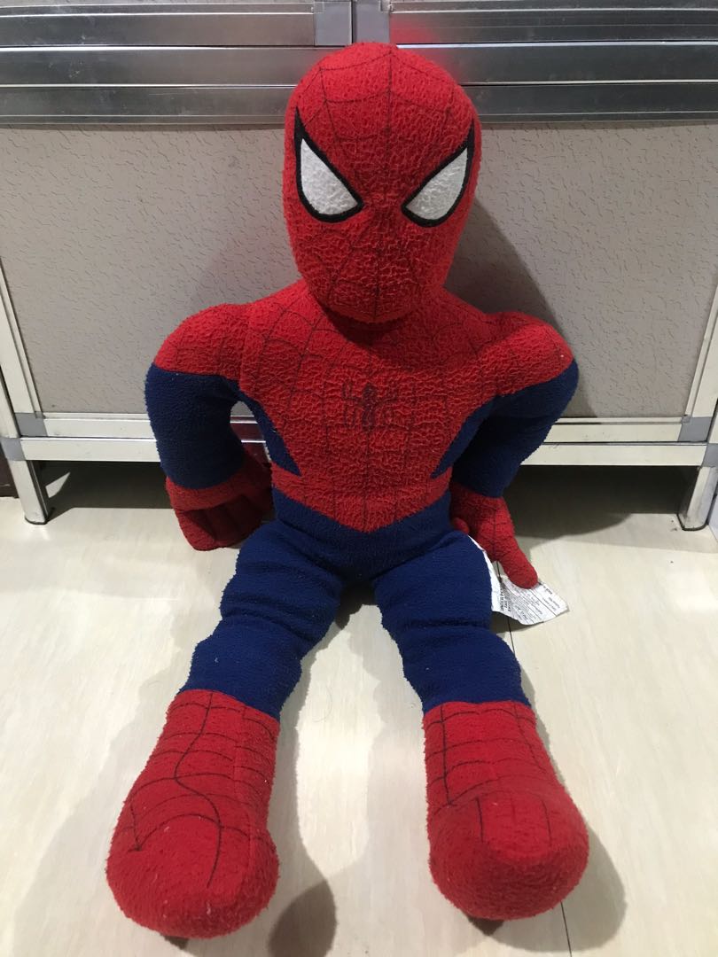 Spider-Man Stuffed Toy, Hobbies & Toys, Toys & Games on Carousell