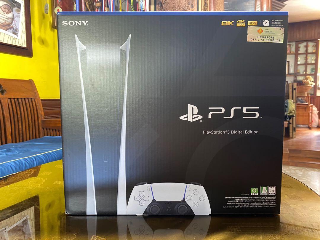Standard Sony PS5 Digital Edition, Video Gaming, Video Game Consoles ...