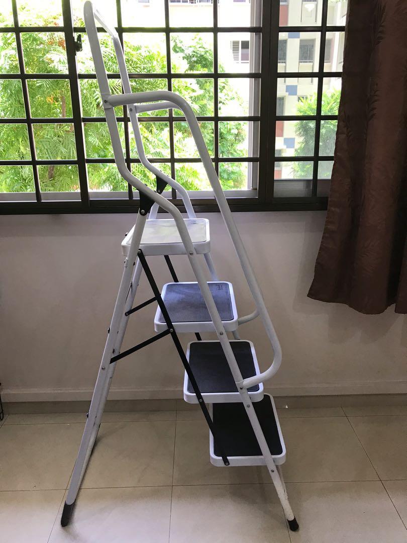Step Ladder, sturdy & stable, under used, Furniture & Home Living ...