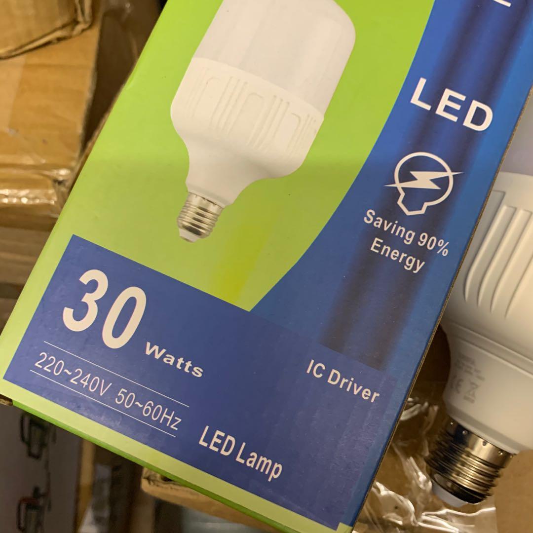 Sunwise LED 30w E27 3000k 黃光 220-240V lamp 燈泡 燈膽, 傢俬＆家居, 燈飾及風扇, 燈飾 ...