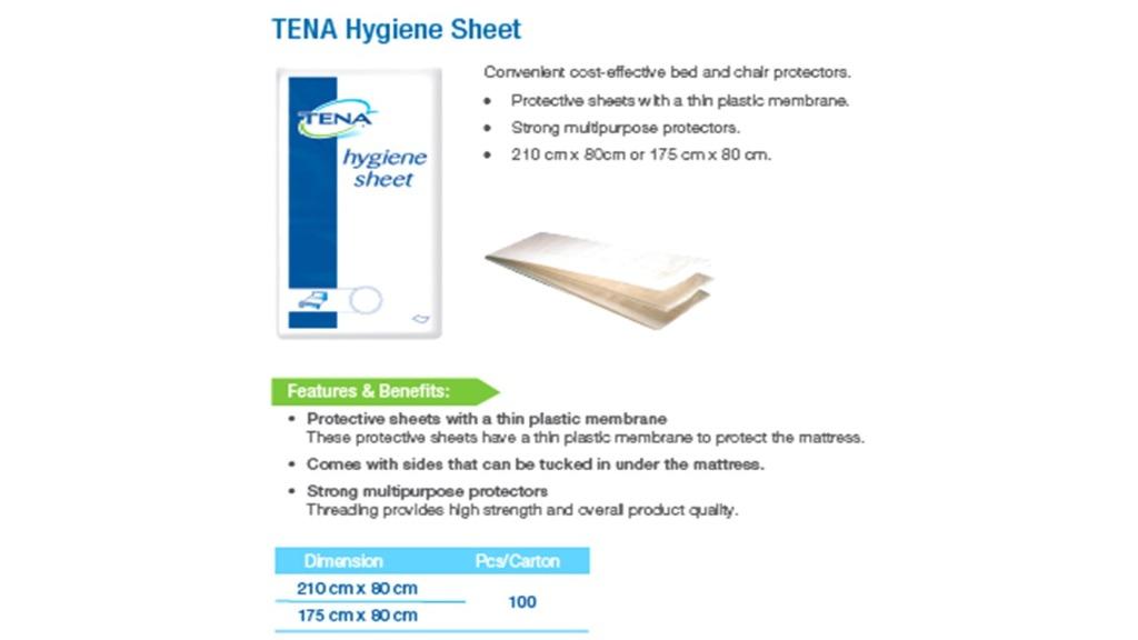 Tena Hygiene Sheet for Beds Chairs, Health & Nutrition, Medical ...