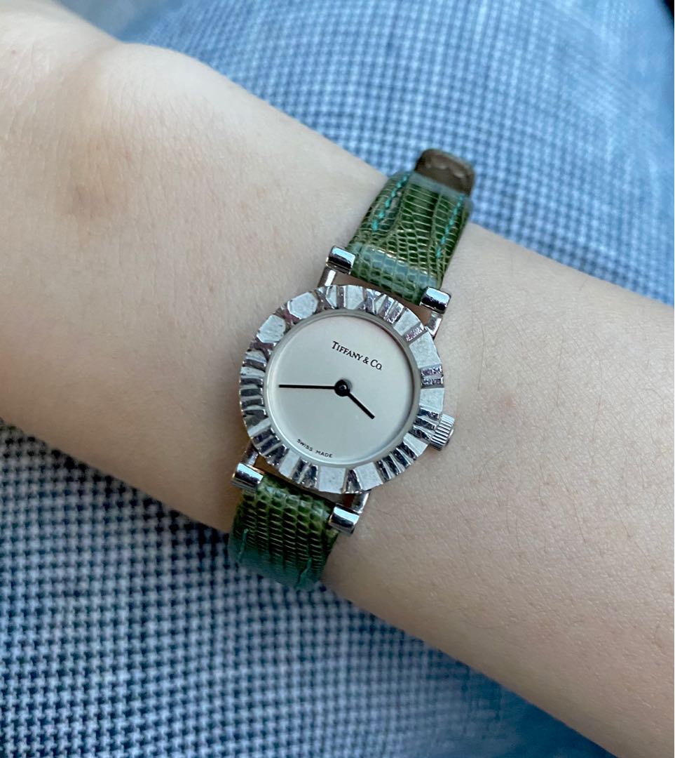Tiffany & Co. 19mm Sterling Silver Atlas Watch, Women's Fashion ...