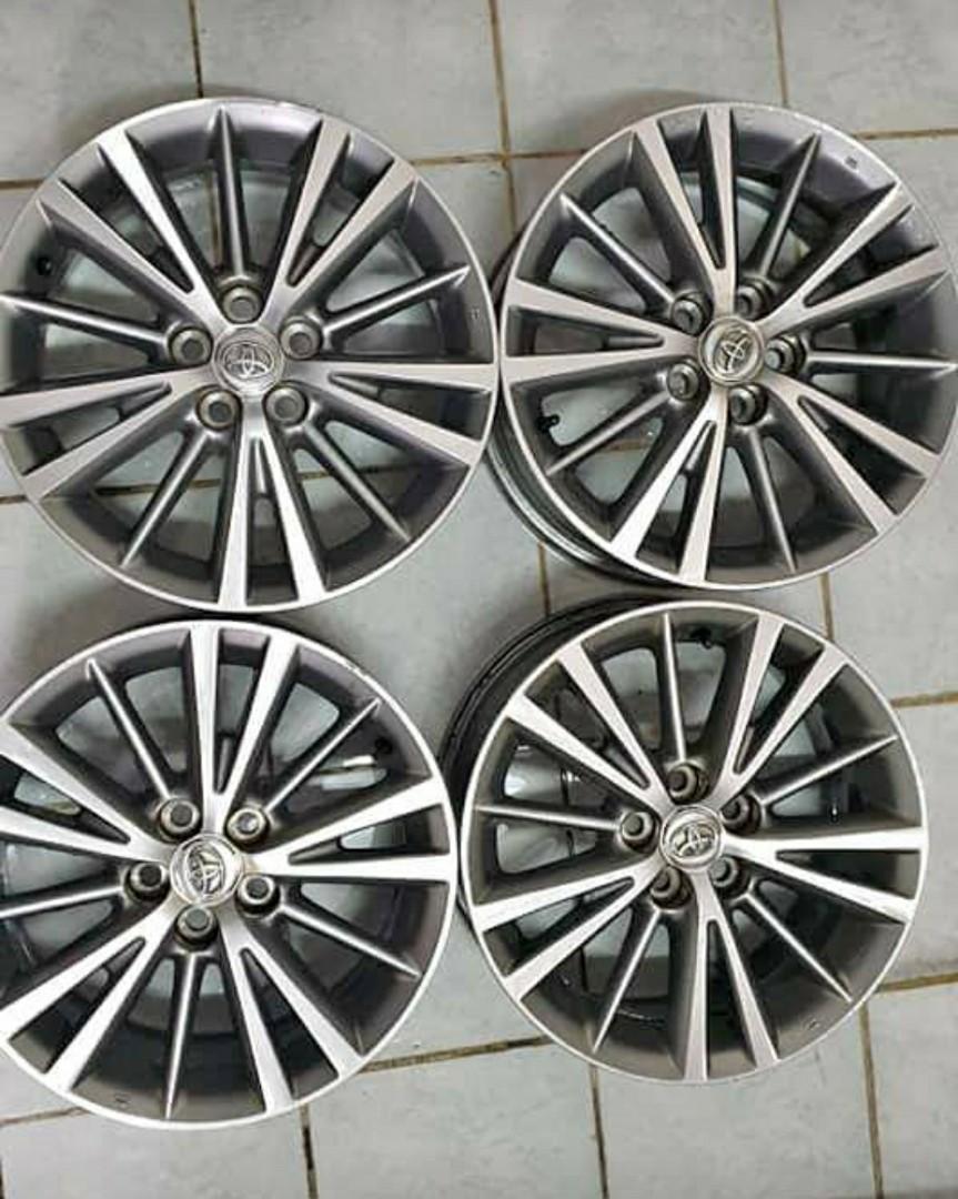 Toyota Altis Rims 11th Gen, Car Parts & Accessories, Mags and Tires on ...