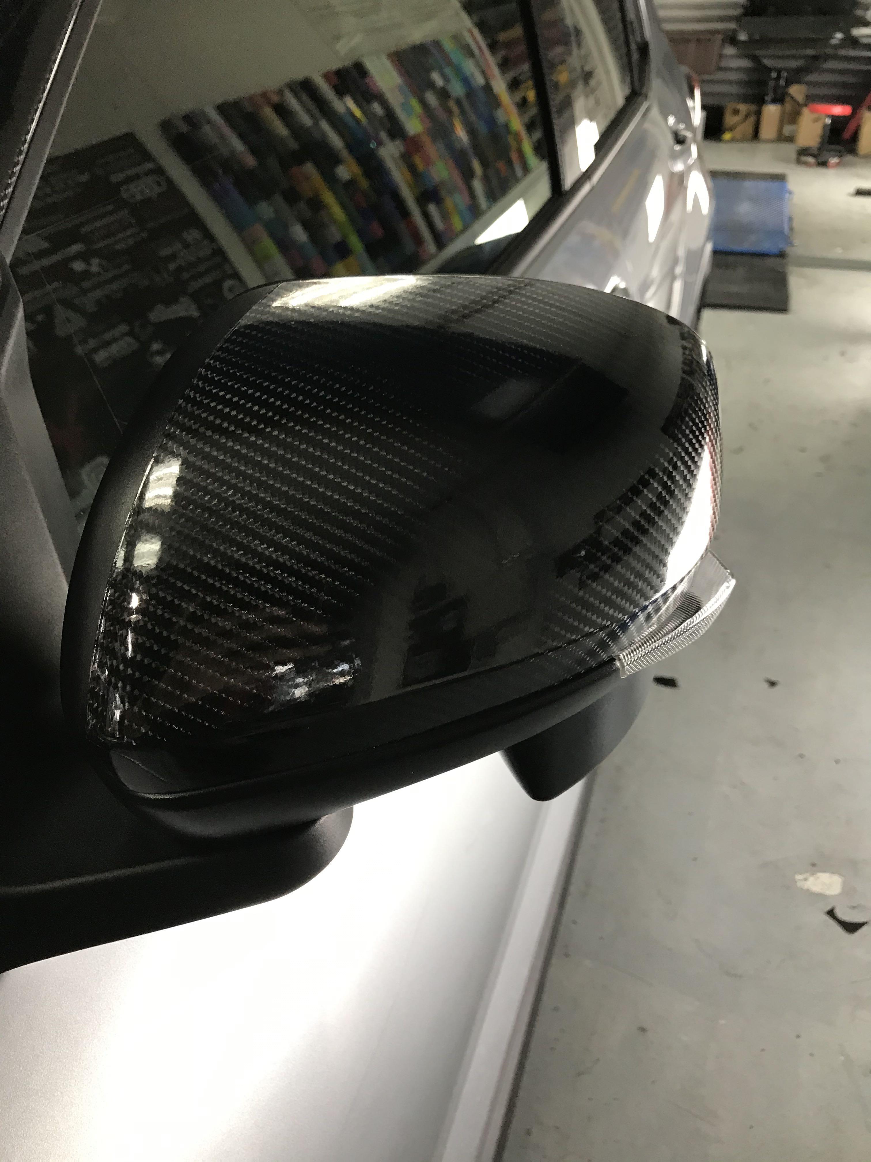 Toyota raize side mirror wrap gloss carbon, Car Accessories ...