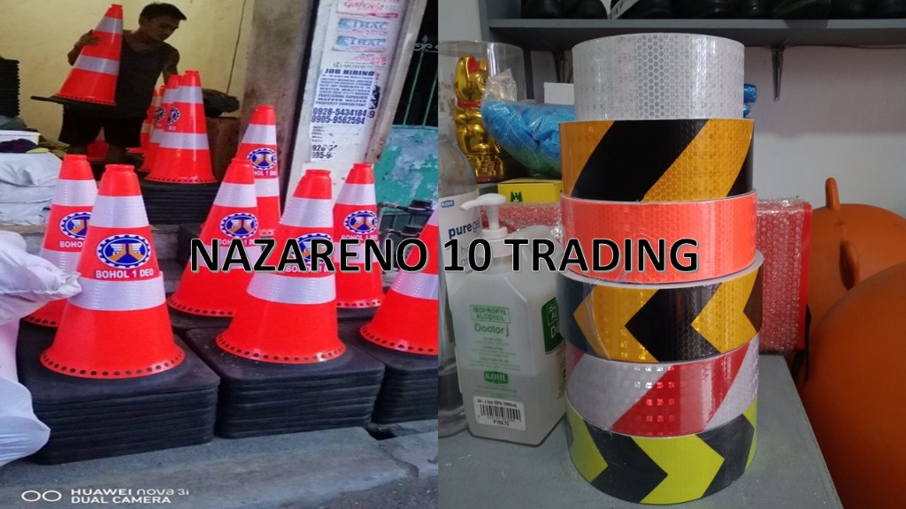 traffic cone & reflectorized sticker, Community on Carousell