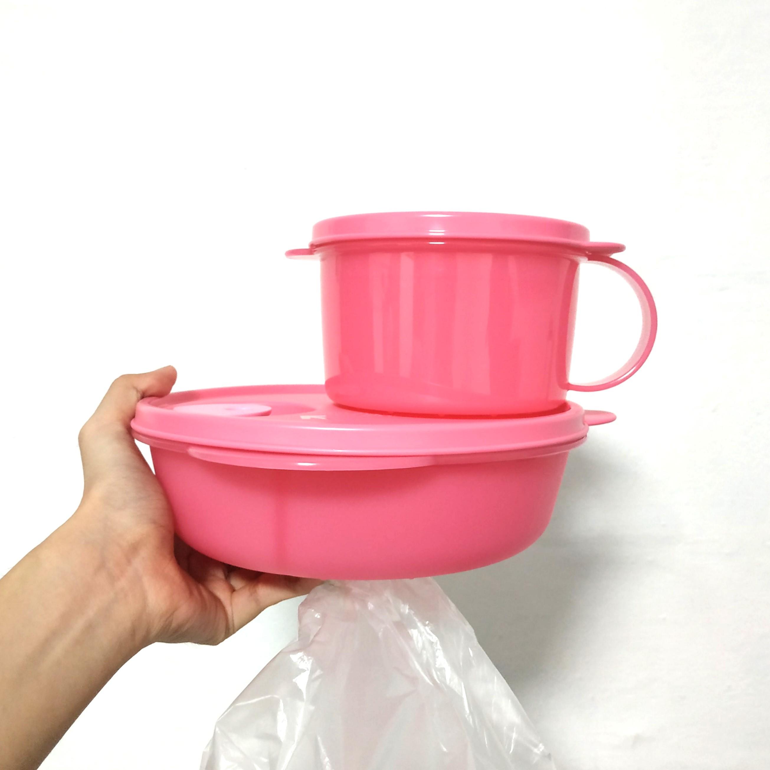 Tupperware Microwavable/ Microwave Safe Crystalwave 900 ml Divided ...