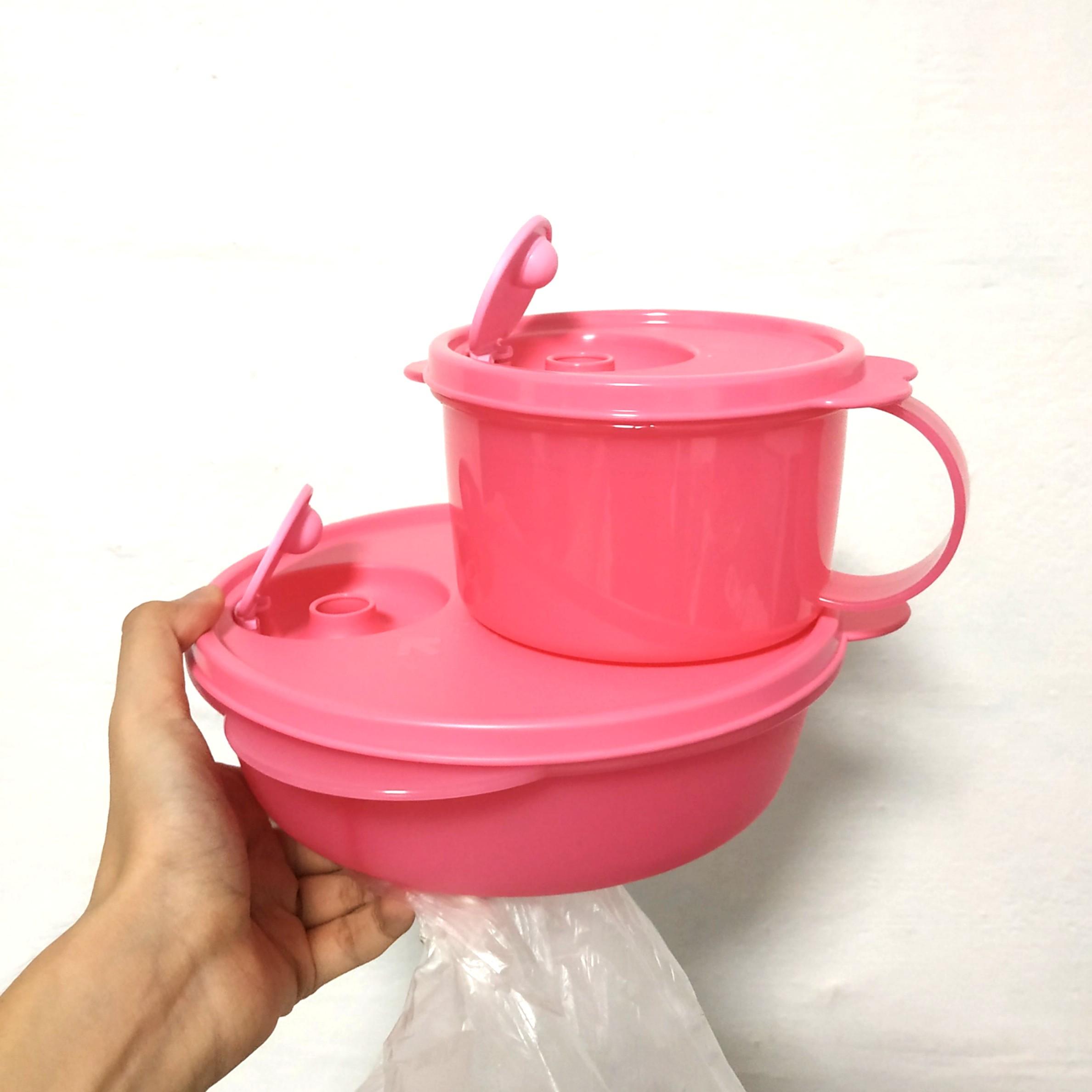 Tupperware Microwavable/ Microwave Safe Crystalwave 900 ml Divided ...