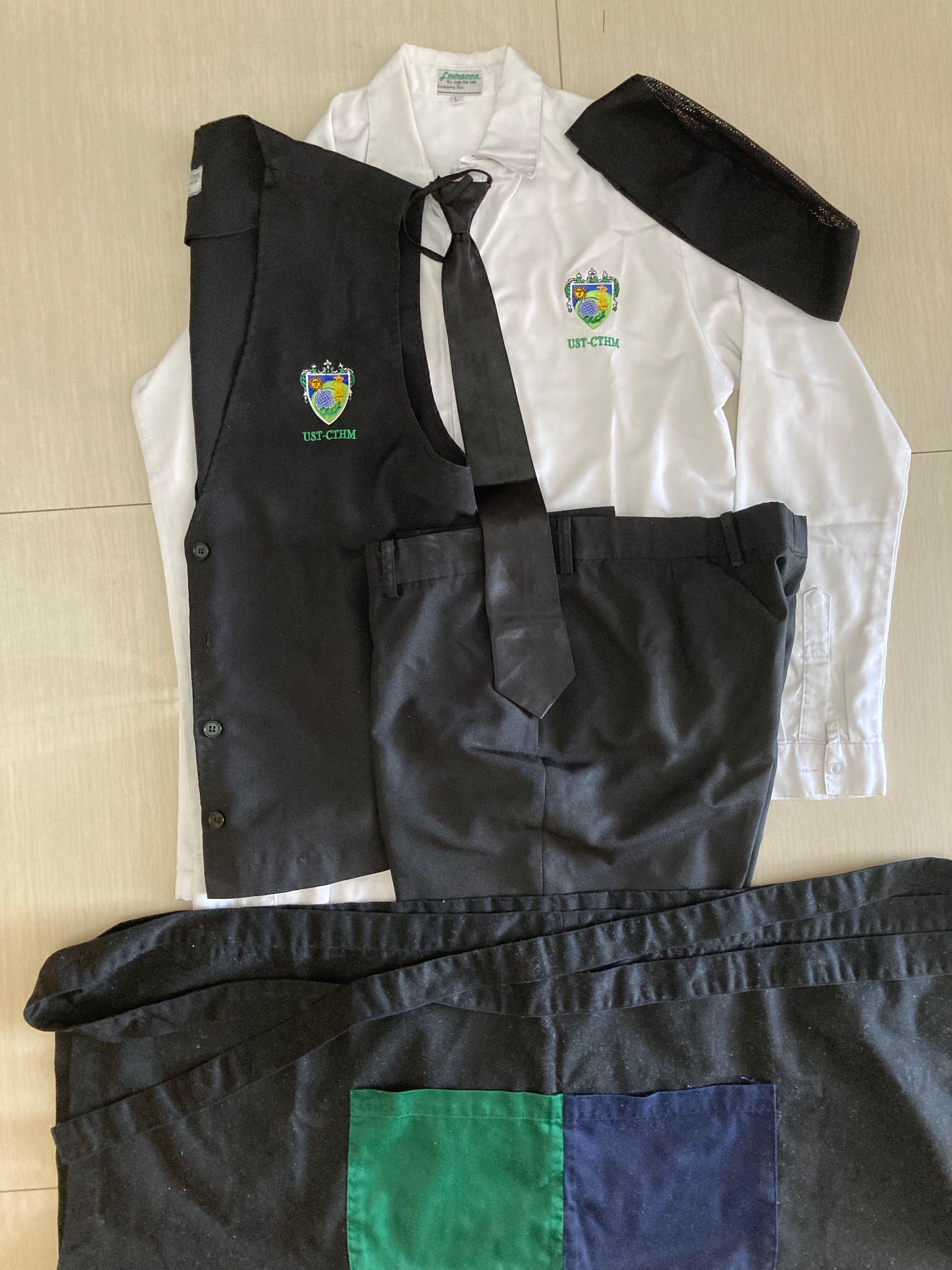 UST CTHM Chef’s Lab Uniform SET, Men's Fashion, Tops & Sets, Formal ...