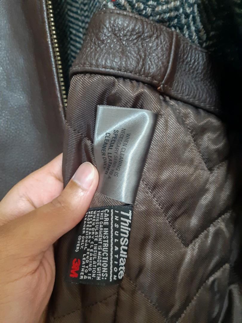 Wilson's LW Leather Thinsulate Brown Bomber Jacket, Men's Fashion ...