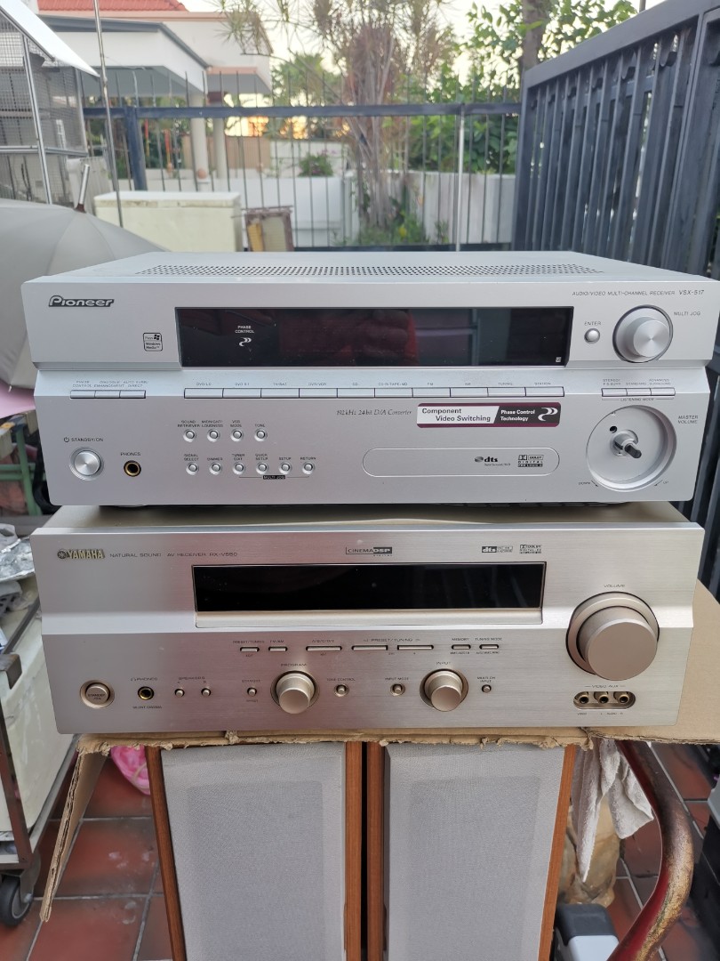 Yamaha PIONEER AMPLIFIER +Techwood Speakers, Audio, Soundbars, Speakers ...