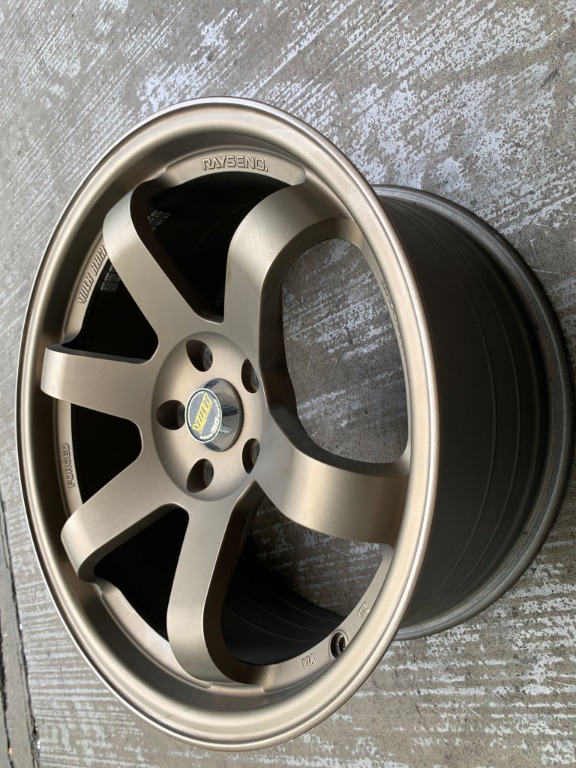 18" Taiwan Sports Rim TE37SL, Car Accessories, Tyres & Rims on Carousell