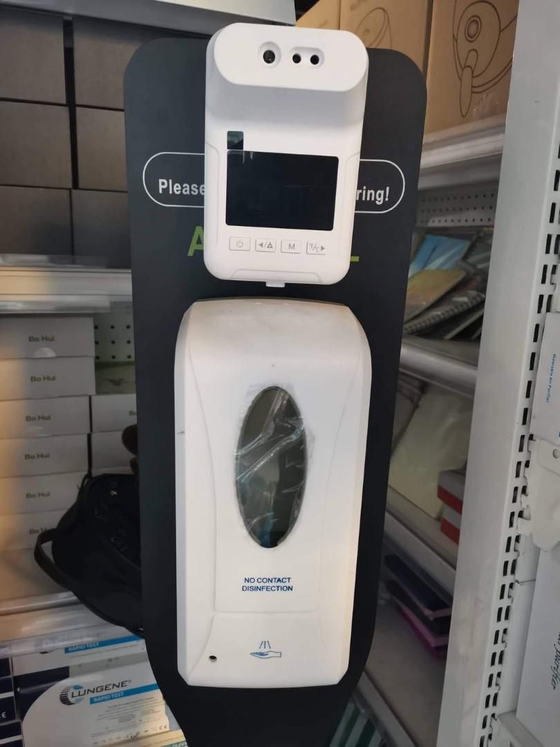 2 in 1 K3S Smart Thermometer Scanner Plus 1000ml Automatic Alcohol ...