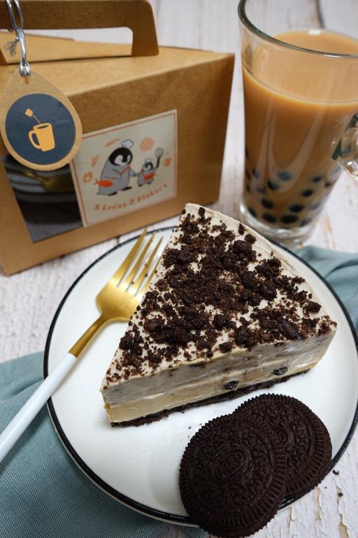 Boba Milk Tea Oreo Cheesecake, Food & Drinks, Baked Goods on Carousell