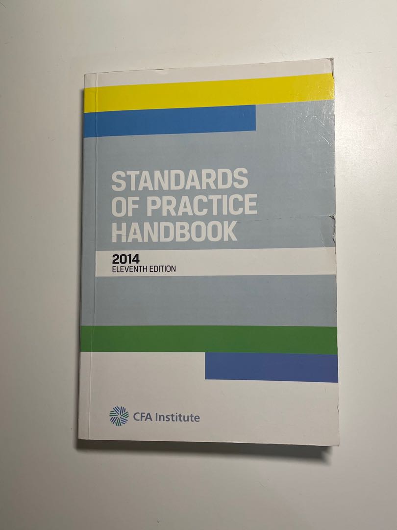 CFA Standards of Practice Handbook Ethics, Hobbies & Toys, Books ...