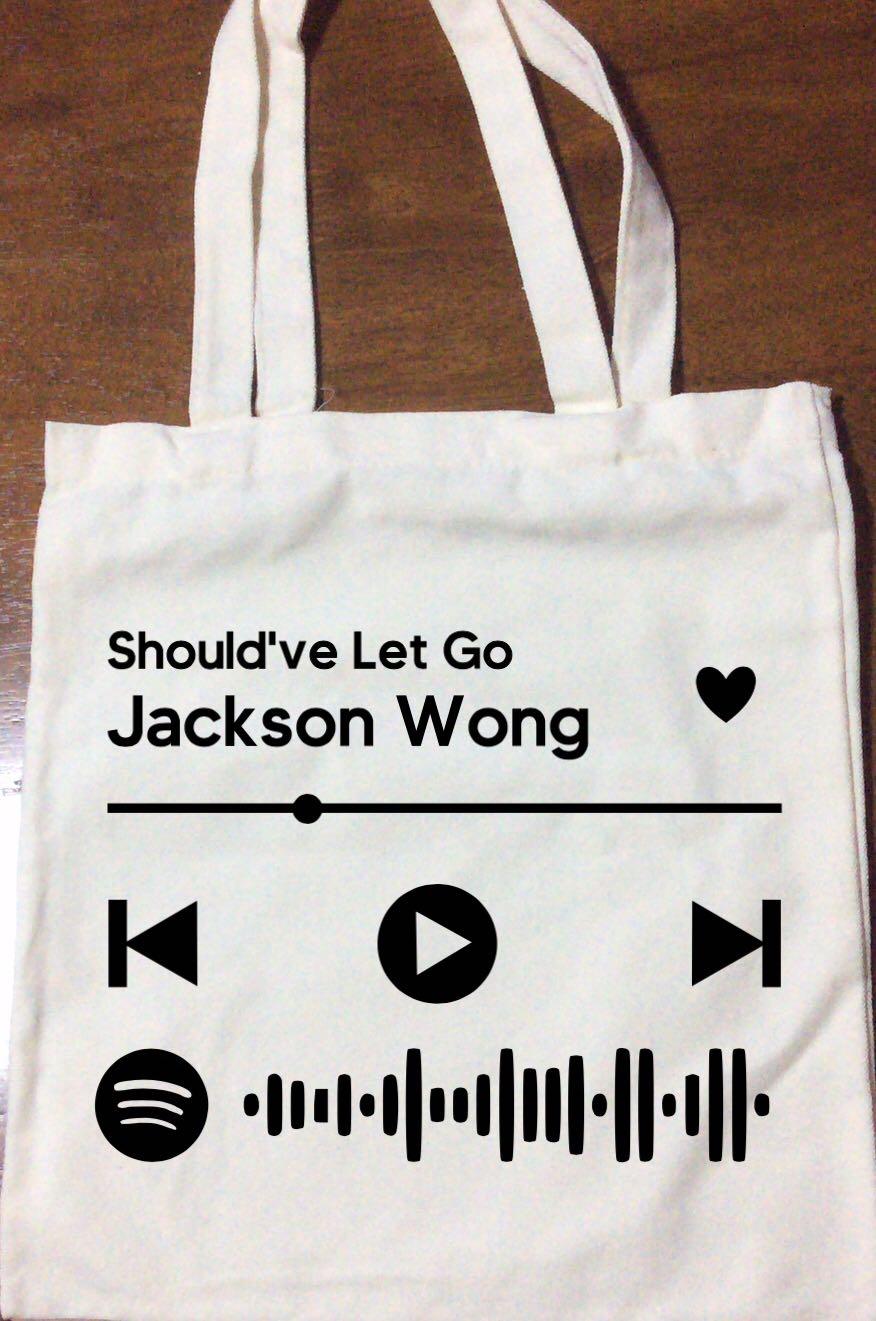 Custom Spotify Code Tote Bag, Hobbies & Toys, Stationery & Craft, Craft ...