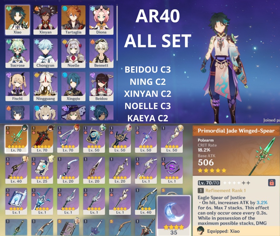 Genshin Impact Xaio P. Jade Spear Gravestone and Childe, Video Gaming ...