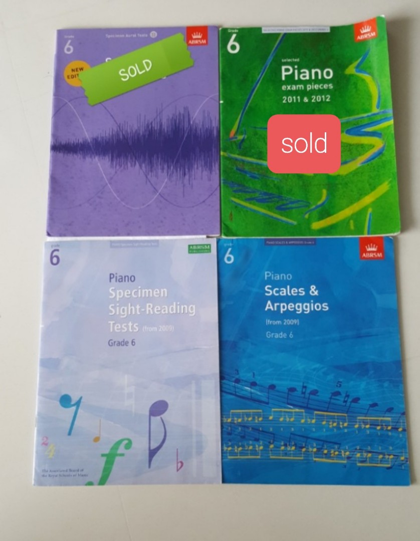 Grade 6 Piano Pieces and Examination Workbooms, Books & Stationery ...