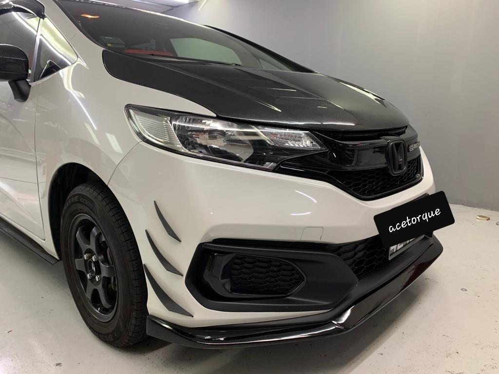 Honda Fit Jazz GK3 GK5 GP5 Carbon Fibre Bonnet Hood, Car Accessories ...