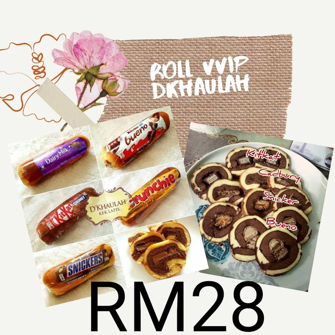 Kek Roll Cadbury / Kinder Bueno / Kit Kat / Crunchie / Snickers, Food ...
