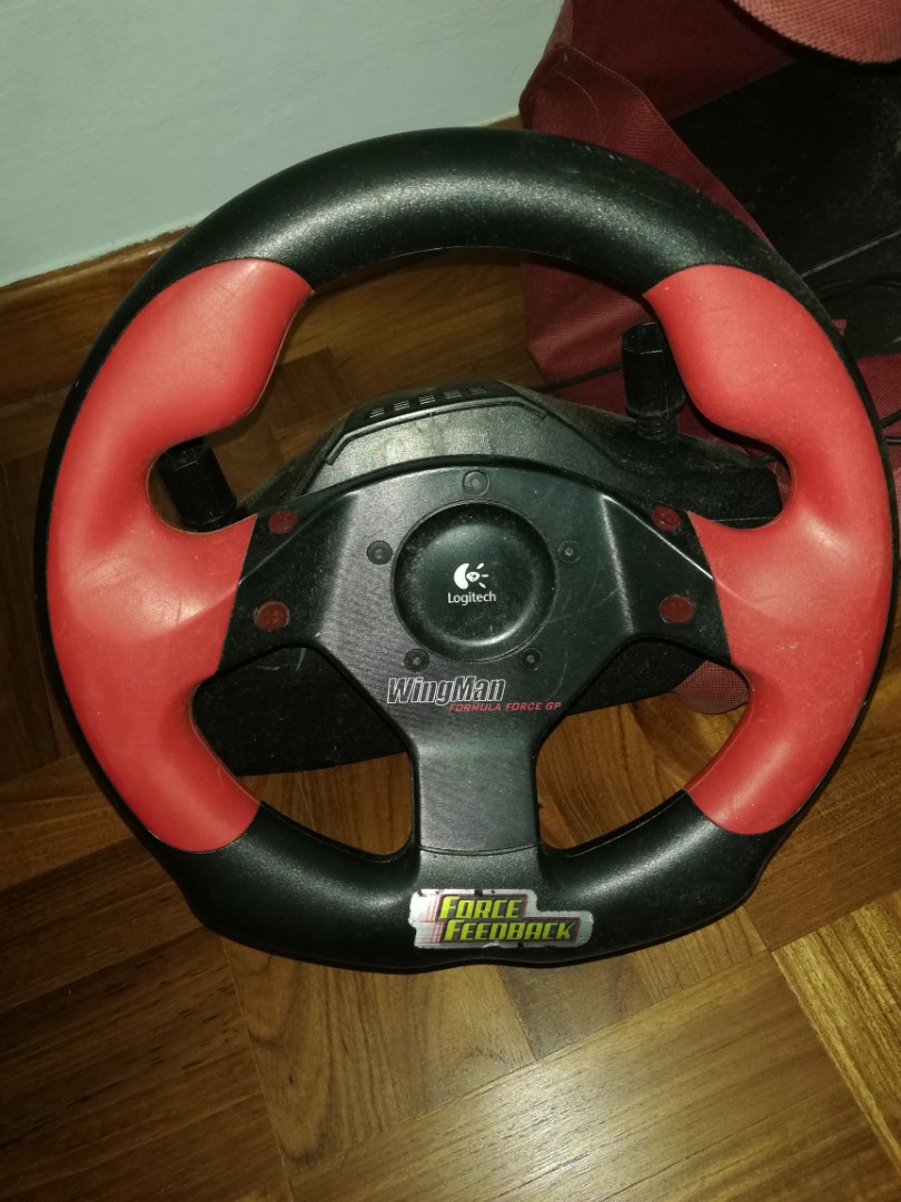 Logitech PC Steering Racing Wheel with Foot Pedals for Games!, Video ...
