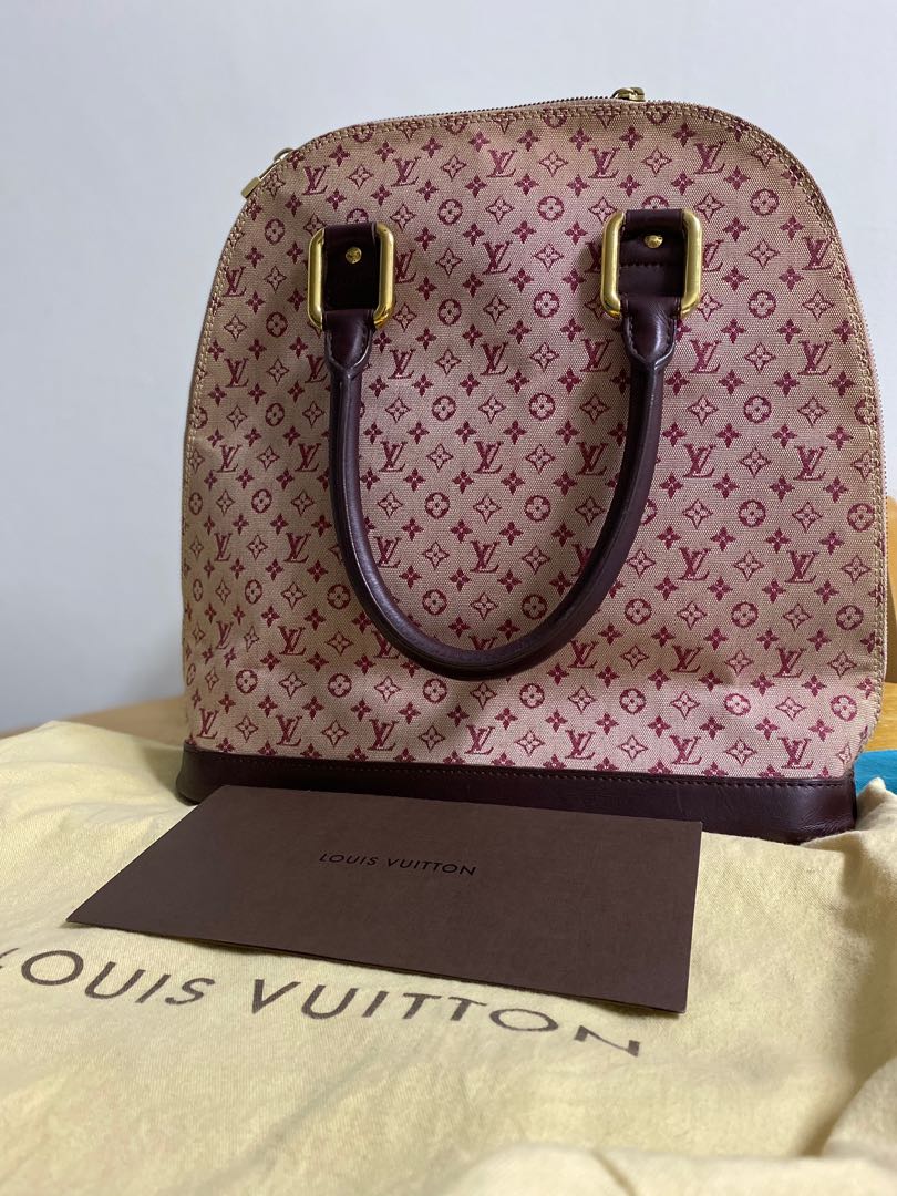 Louis Vuitton Cherry Mini Lin Monogram Canvas Alma, Luxury, Bags ...
