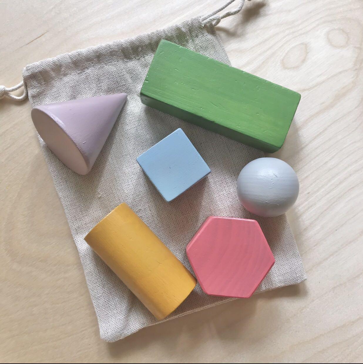 Montessori 3D Geometric Shapes - Starter Set, Babies & Kids, Toys ...