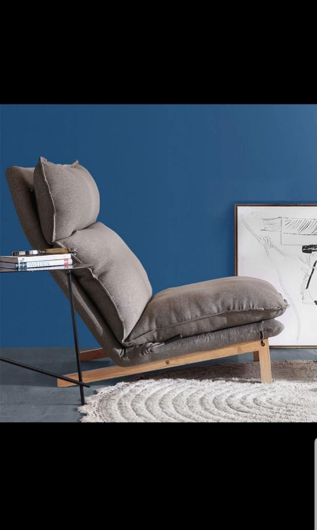 [LEFT ONE SET] Muji lookalike low sofa recliner, Furniture & Home ...