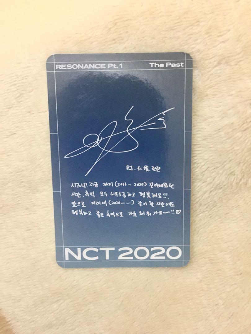NCT RESONANCE PAST VER. RENJUN PC, Hobbies & Toys, Memorabilia ...