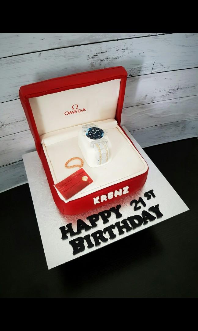 Omega Watch Birthday Cake, Food & Drinks, Chilled & Frozen Food on ...