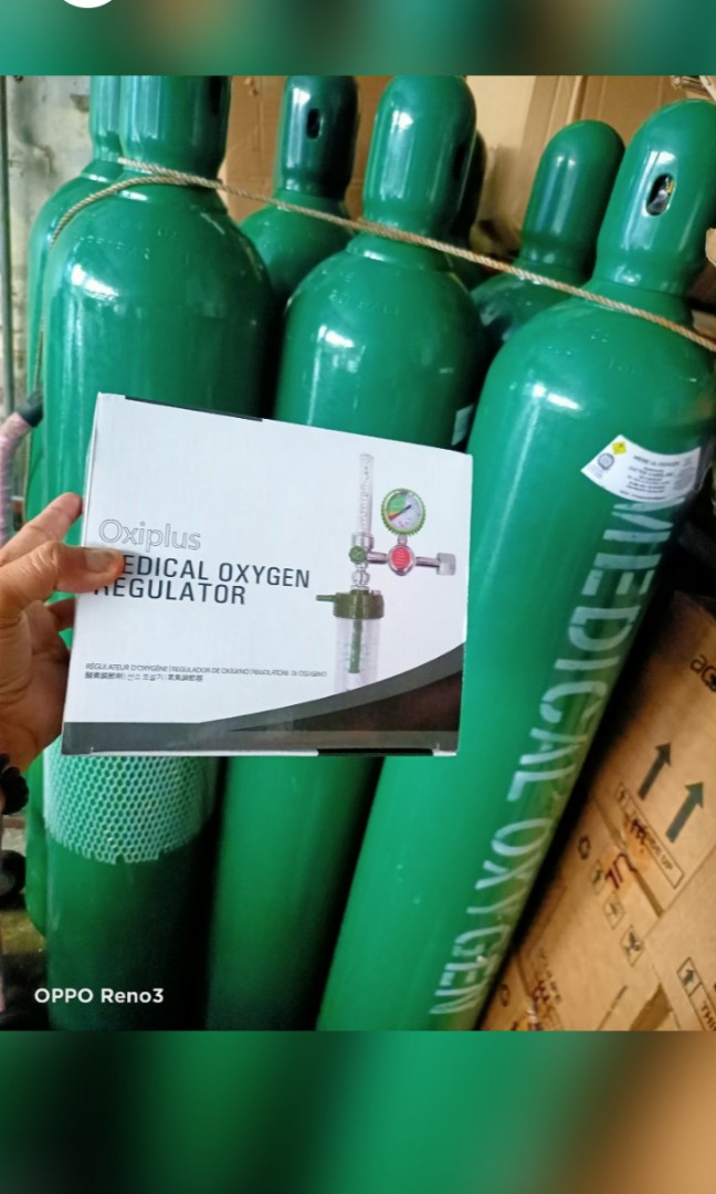 Oxygen tank 50 lbs with regulator, Commercial & Industrial ...