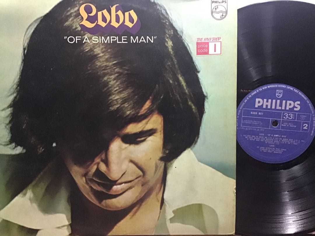 LP Lobo - Of a Simple Man VINYL RECORD Anubis Piring Hitam Oldies Pop ...