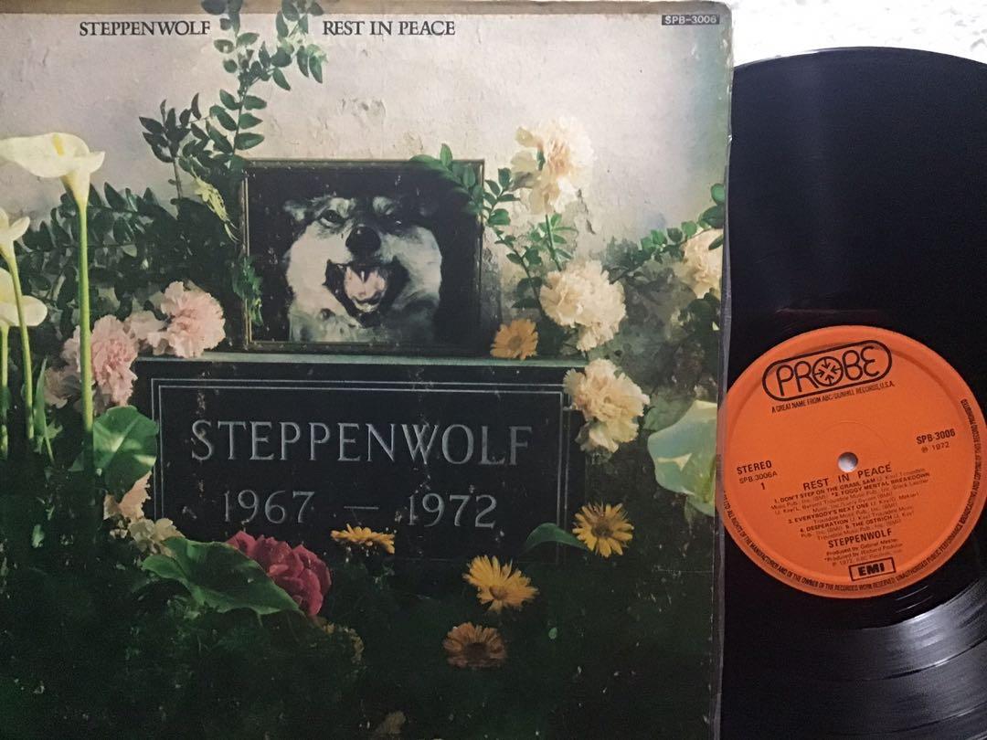 LP Steppenwolf - Rest in Peace VINYL RECORD Anubis Piring Hitam Classic ...