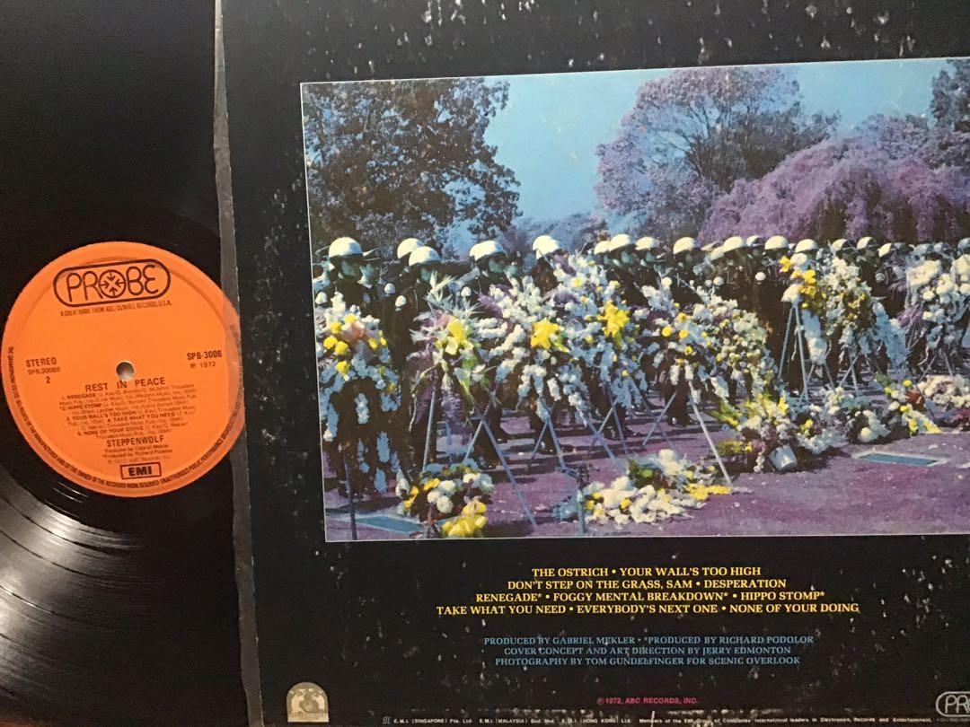 LP Steppenwolf - Rest in Peace VINYL RECORD Anubis Piring Hitam Classic ...