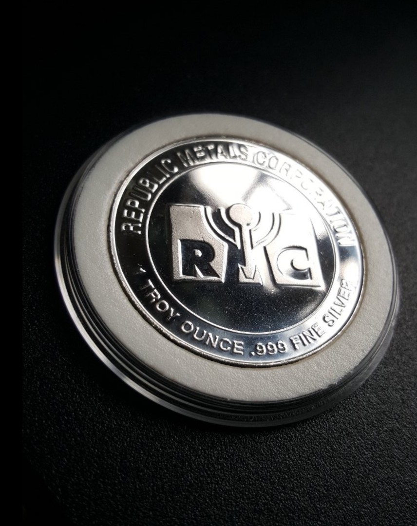 (RMC)Republic Metals Corporation 1 oz Silver Round (Rare), Men's ...