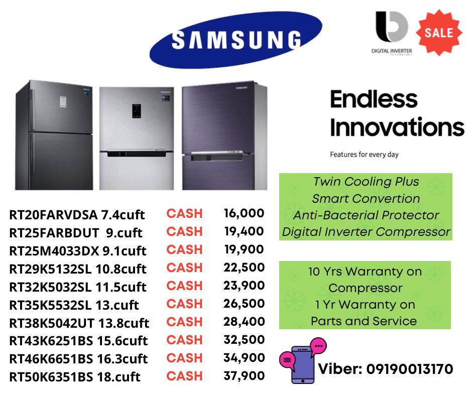 Samsung Inverter Refrigerator Topmount, TV & Home Appliances, Kitchen ...
